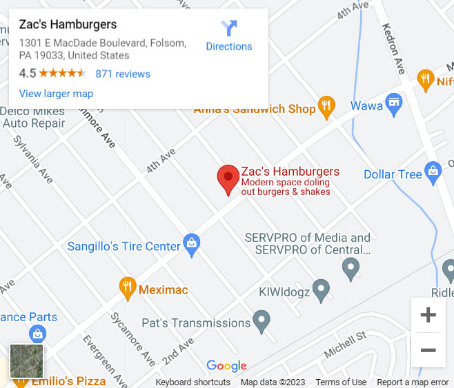 Best Burger Franchise in Delaware Co & Philadelphia Area - Zac's Burgers